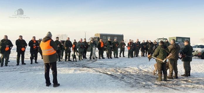 Hunting in The Snow in The Heart of Europe (Slovakia –Veľký Grob ...